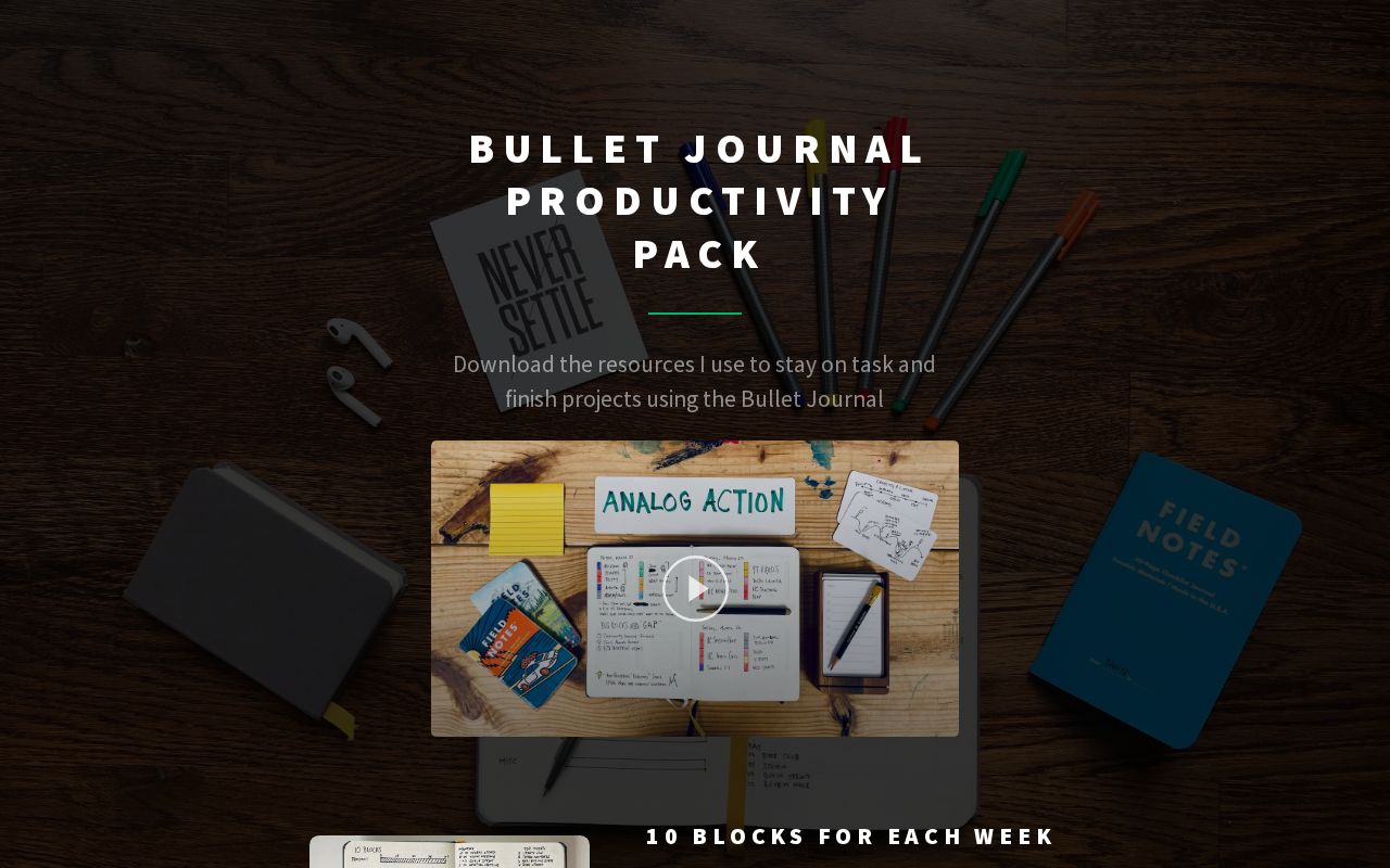 Bullet Journal Productivity